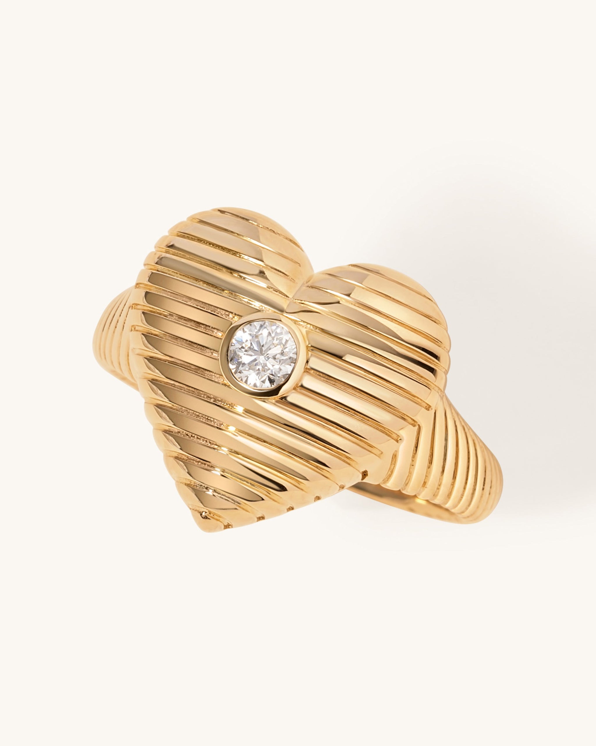 Single Diamond Radiant Heart Ring | Sparkle Society