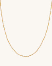 2.0mm Solid Gold Bead Chain | Sparkle Society