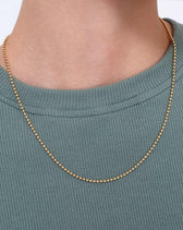 2.0mm Solid Gold Bead Chain | Sparkle Society