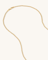 2.0mm Solid Gold Bead Chain | Sparkle Society