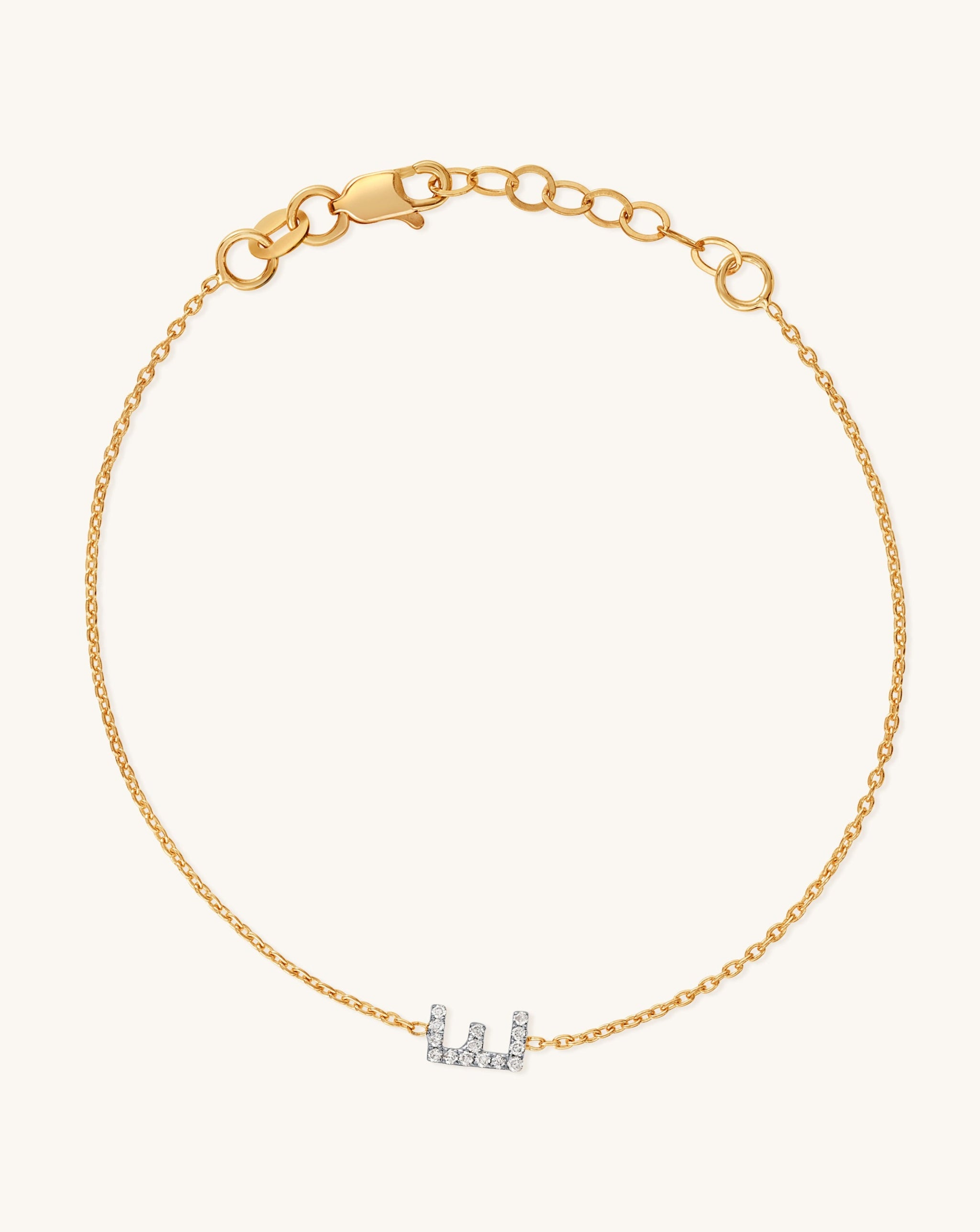 Diamond Initial Bracelet | Sparkle Society