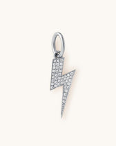 Diamond Lightning Bolt Charm | Sparkle Society