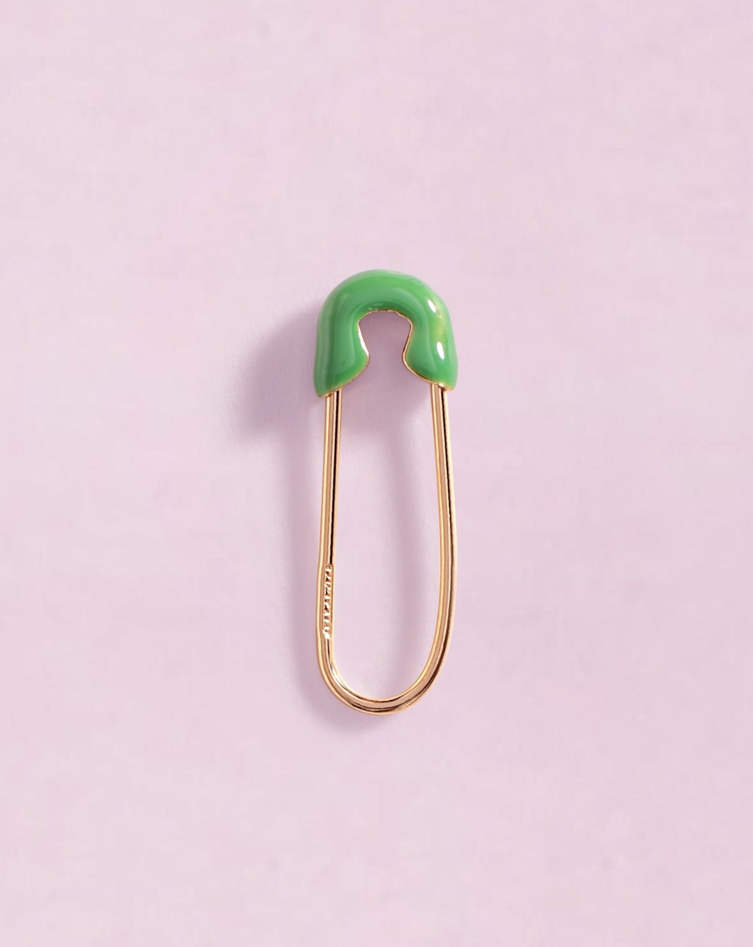 Enamel Safety Pin Earrings | Sparkle Society