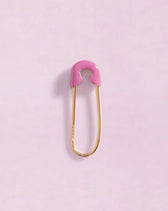 Enamel Safety Pin Earrings | Sparkle Society