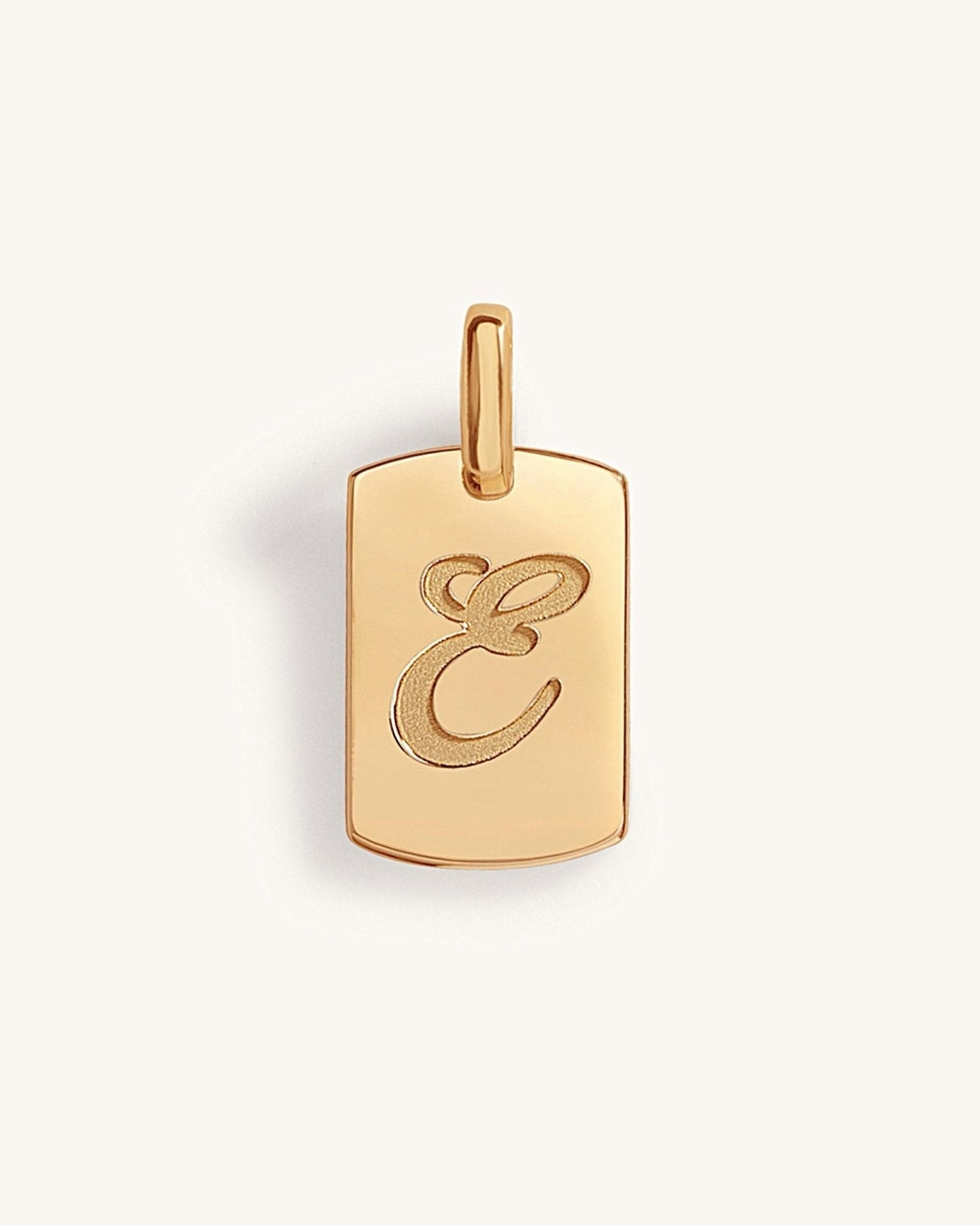 Engravable Solid Gold ID Tag | Sparkle Society