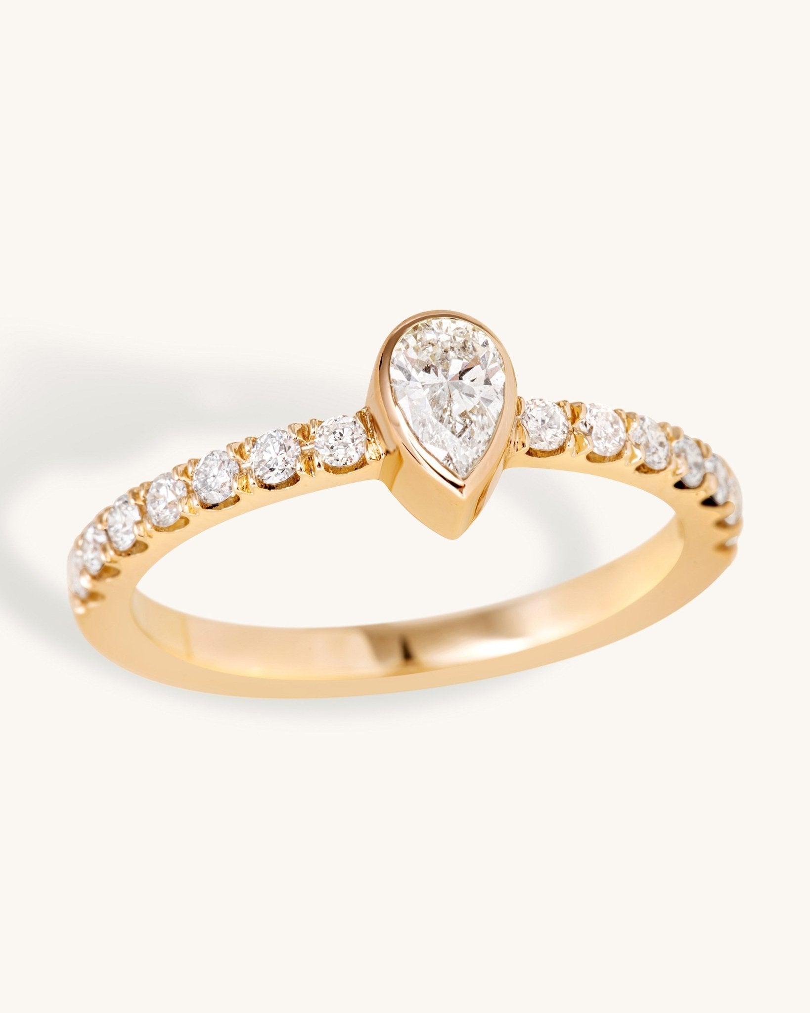 Fancy Diamond Bezel Pave Band Ring | Sparkle Society