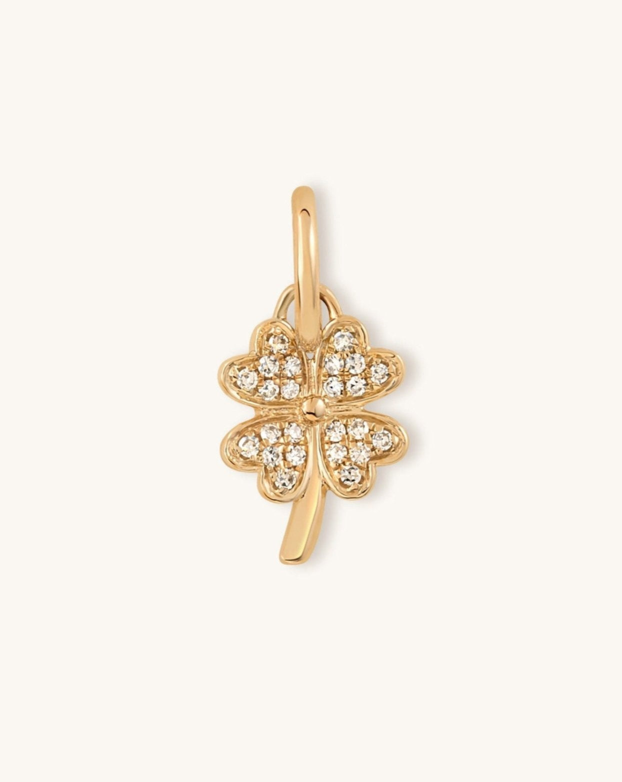 Mini Diamond Clover Charm | Sparkle Society