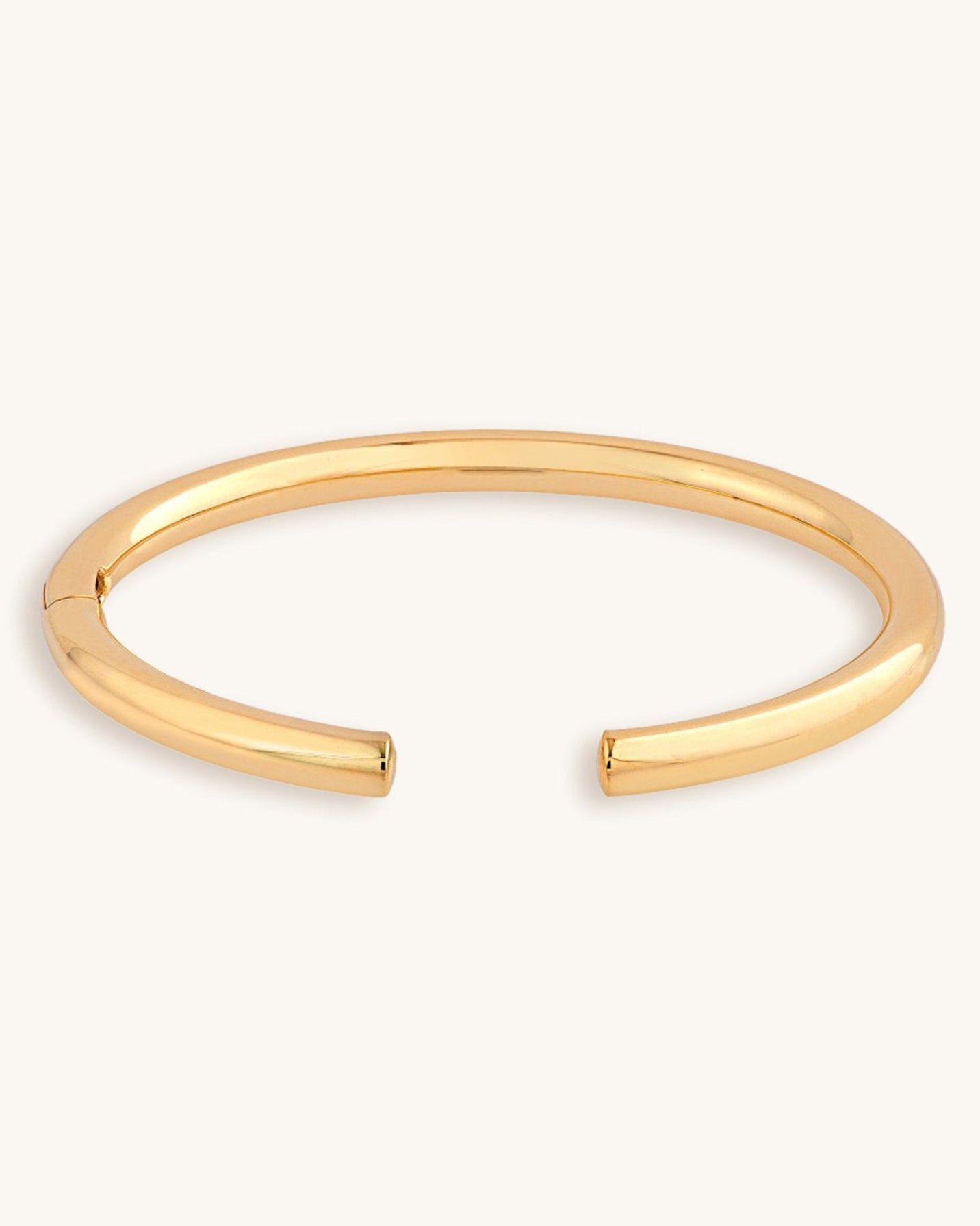 Solid Gold Open Bangle | Sparkle Society