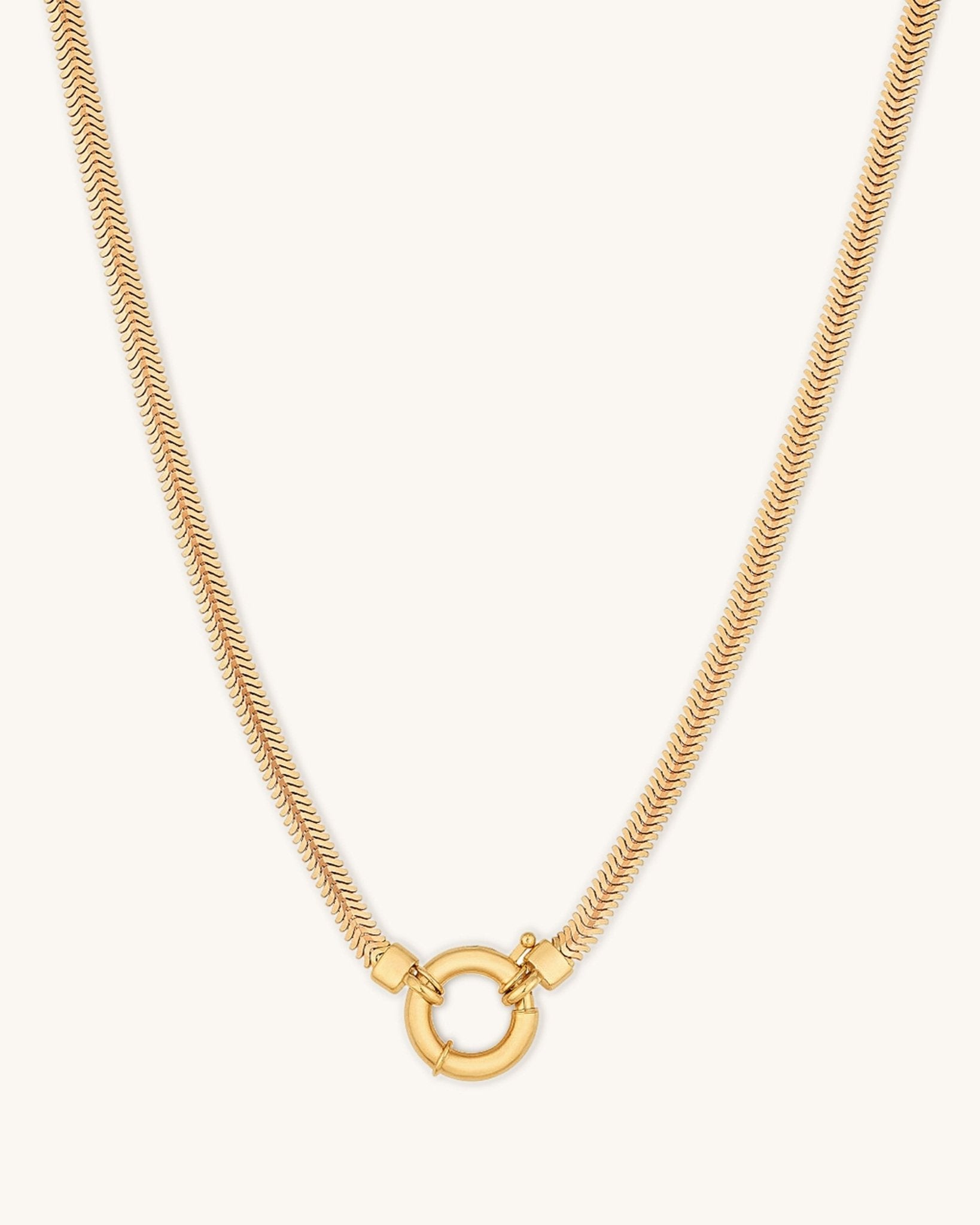 Solid Gold Snake Split Chain | Sparkle Society