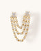 Triple Diamond Chain Drop Earrings | Sparkle Society