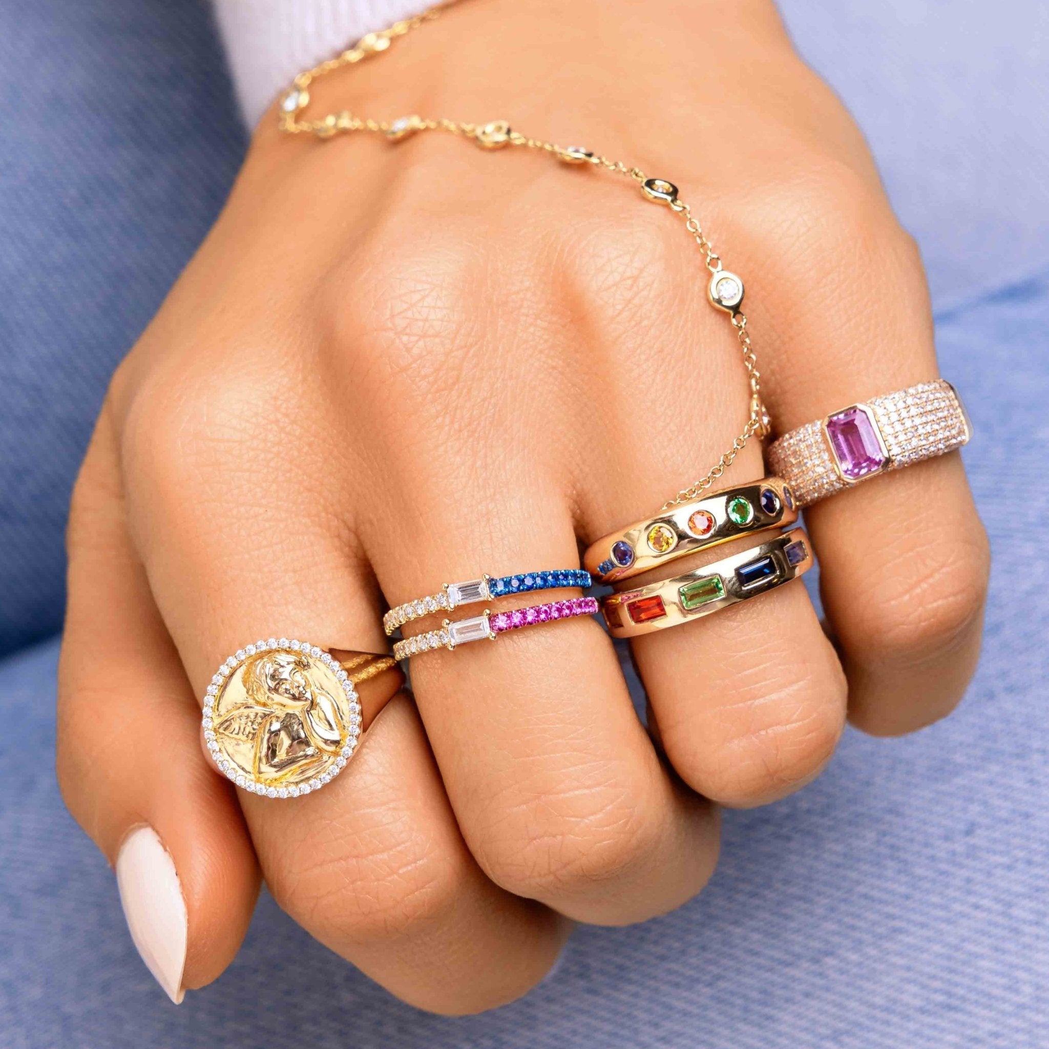 Angel Signet Ring | Sparkle Society