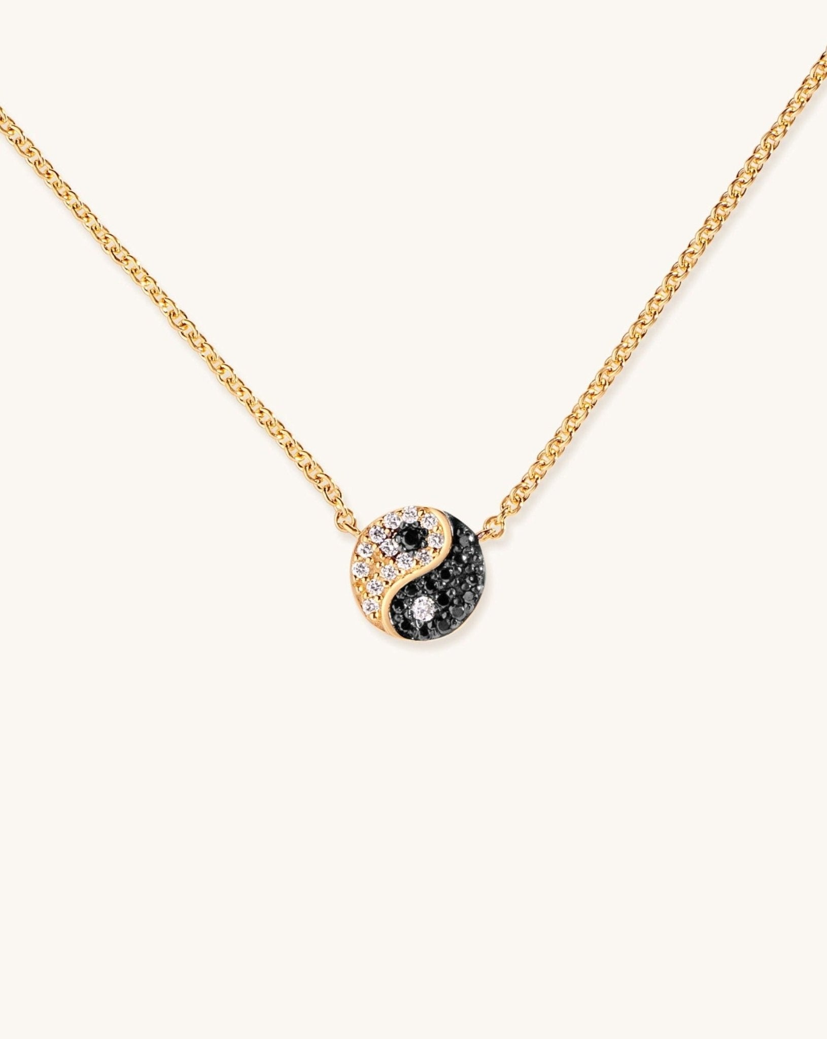 Diamond Yin & Yang Necklace | Sparkle Society