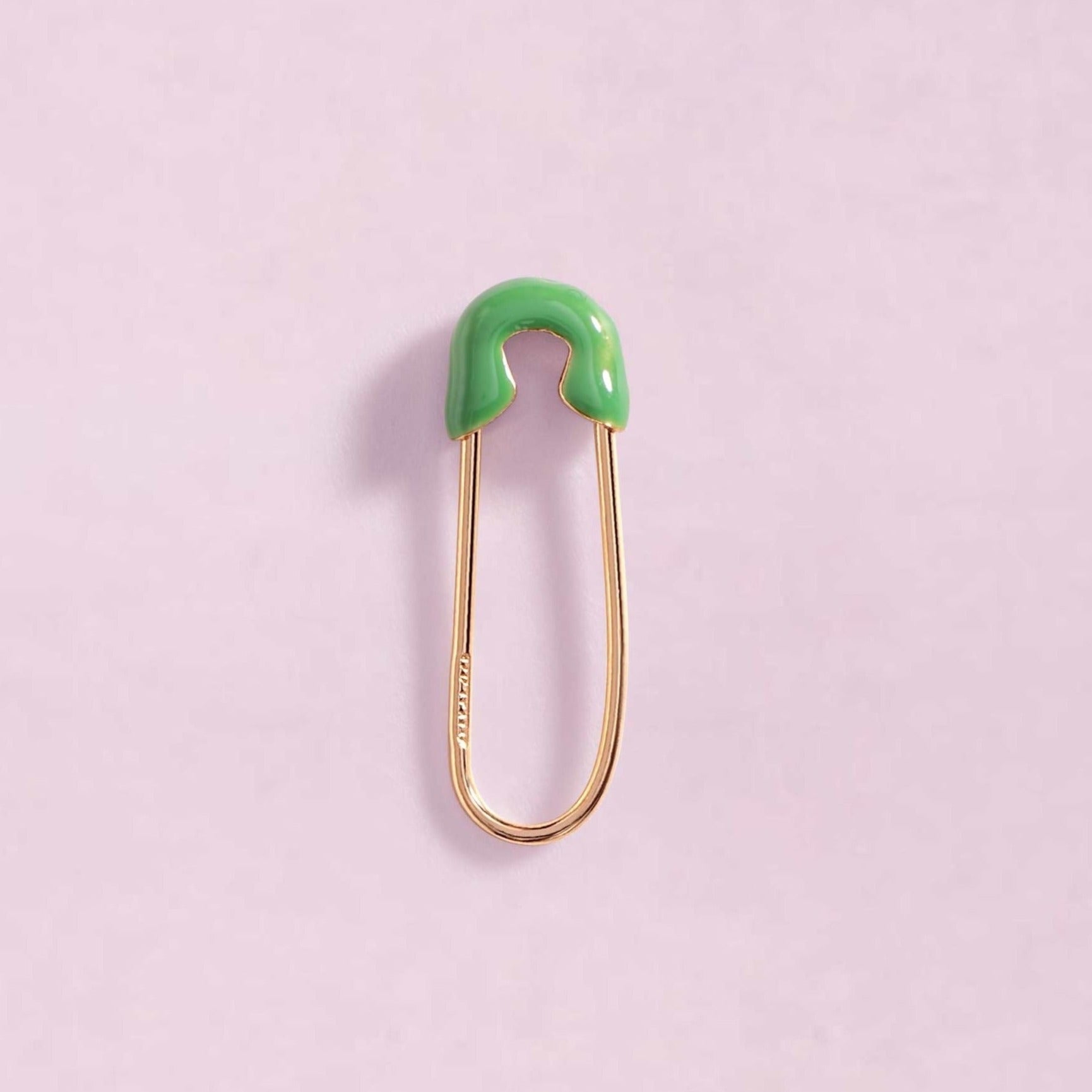 Enamel Safety Pin Earrings | Sparkle Society