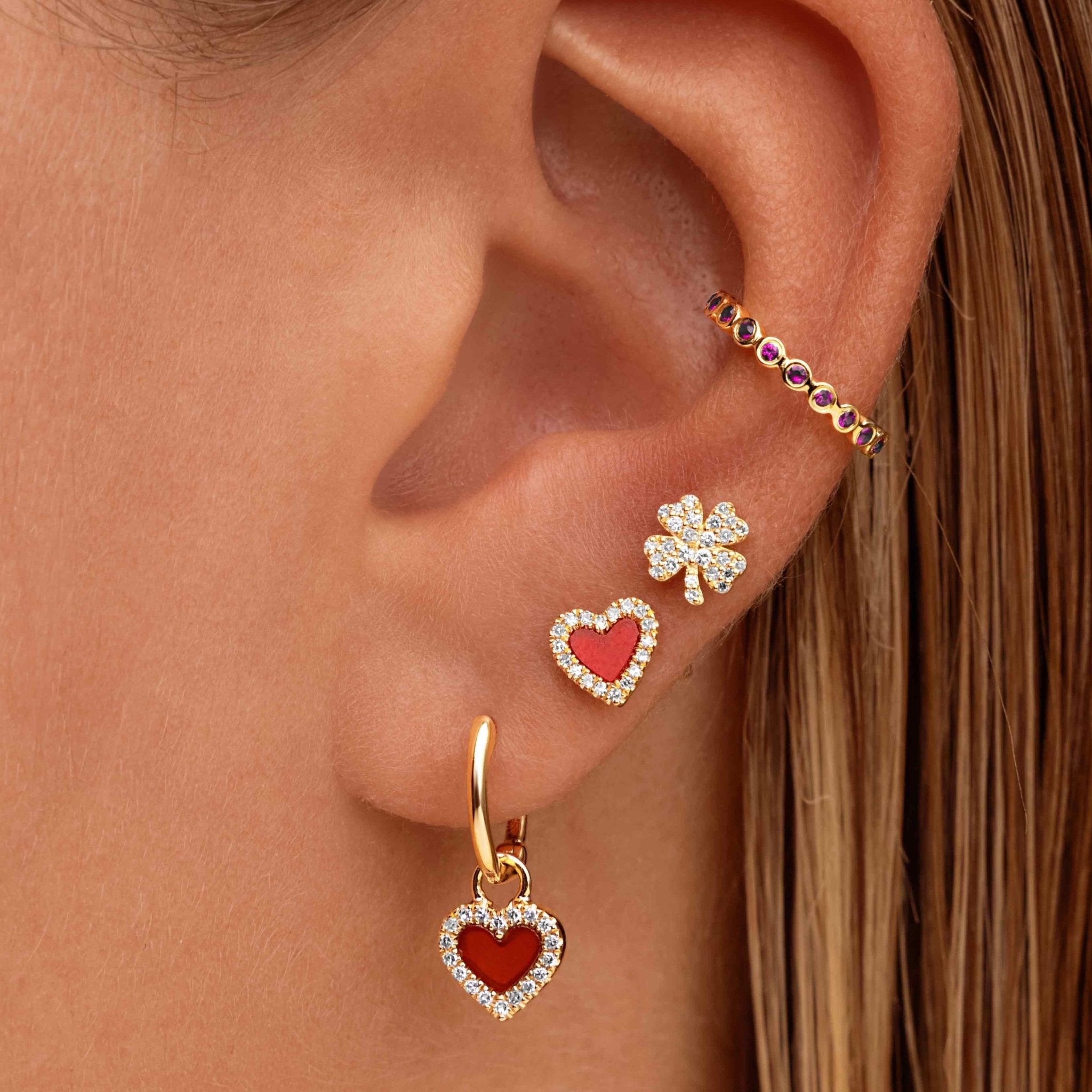 Gemstone Bezel Ear Cuff | Sparkle Society