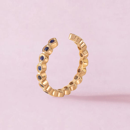 Gemstone Bezel Ear Cuff | Sparkle Society