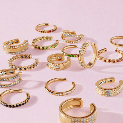 Gemstone Bezel Ear Cuff | Sparkle Society