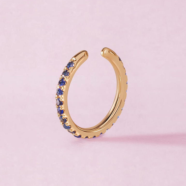Slim Gemstone Ear Cuff | Eleonora Beracasa – Sparkle Society