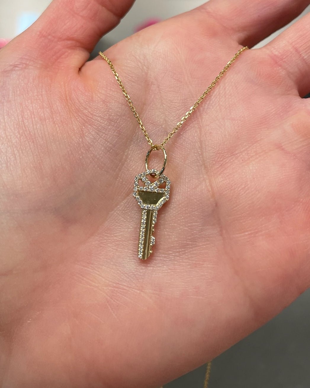 Iconic Diamond Key Charm | Sparkle Society