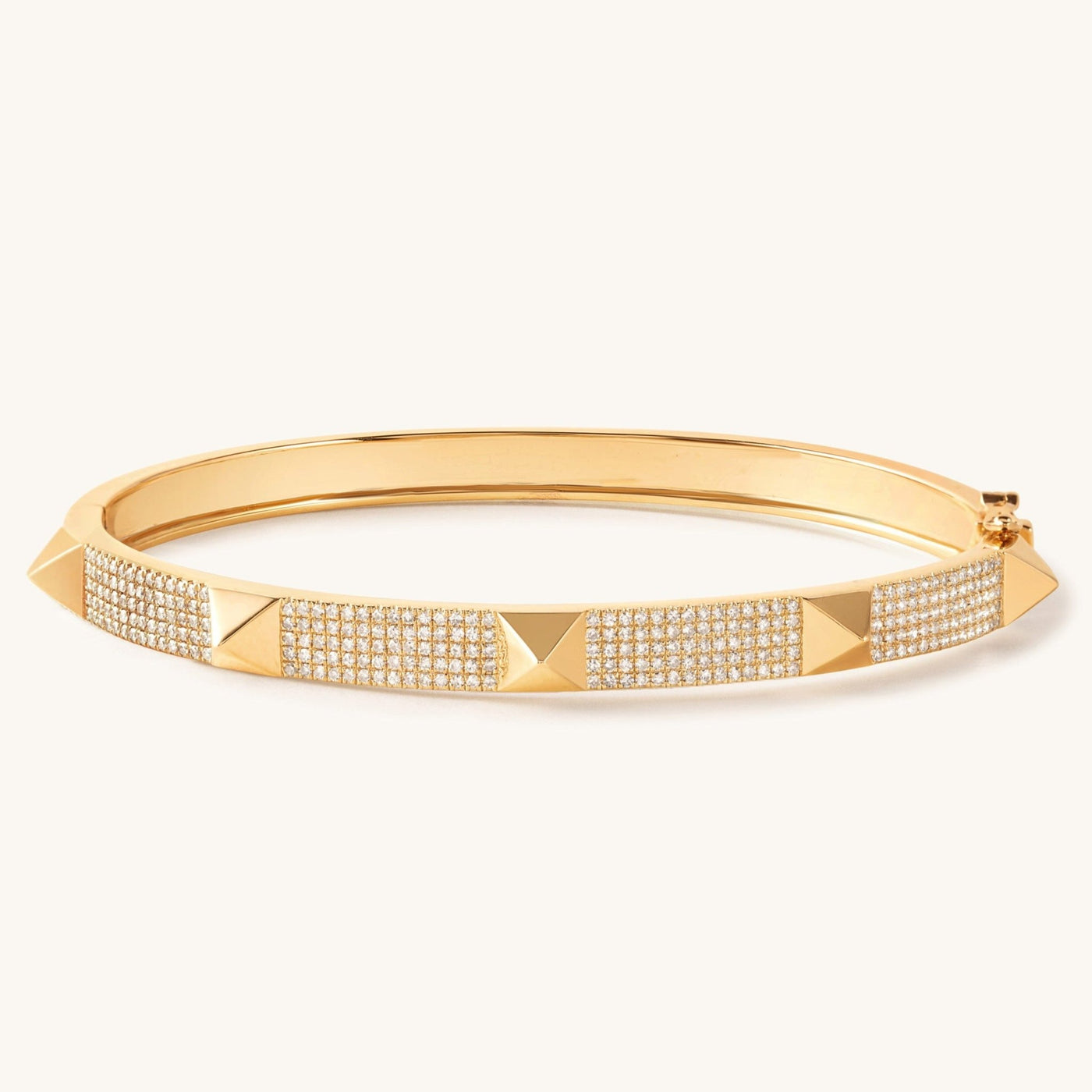 Large Pave Spike Bangle | Sparkle Society