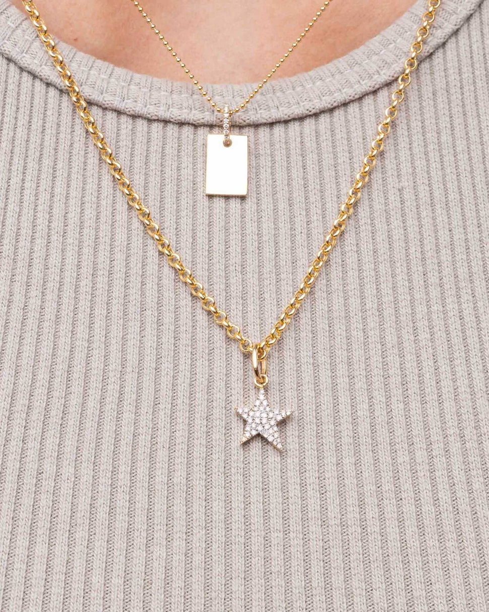 Mini Diamond Shooting Star Charm | Sparkle Society