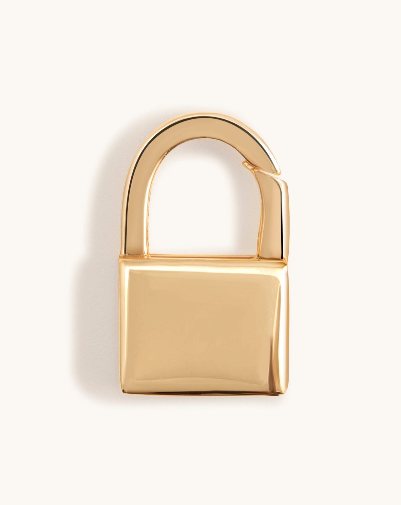 Solid Gold Lock Push In Annex Link | Sparkle Society