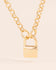 Solid Gold Lock Push In Annex Link | Sparkle Society