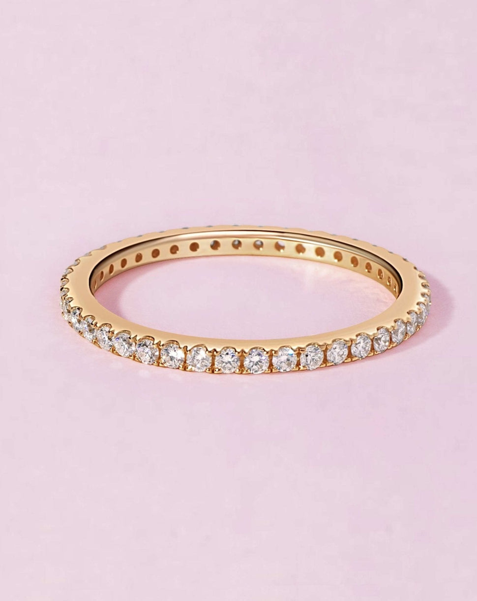 Thin Diamond Eternity Band Ring | Eleonora Beracasa – Sparkle Society